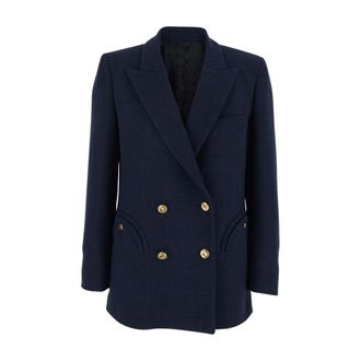 Blaz&eacute; Milano Femme, Vestes, Bleu, Taille: 34 FR Veste crois&eacute;e