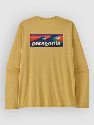 Patagonia Cap Cool Daily - Boardshort Logo Longsleeve jaune