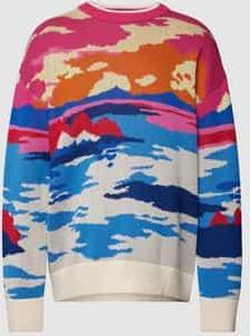 GANT Strickpullover mit Allover-Muster Modell LANDSCAPE PRINT
