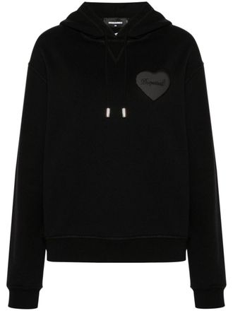 Dsquared2 Hoodie mit Strass - Schwarz