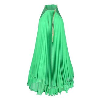 Simona Corsellini Robe &agrave; manches courtes - Femme - Robes - Vert - Taille: 38 FR