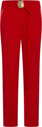 Marella Femme, Pantalons, Rouge, Taille: 38 FR Mltelica Slim-fit Pantalons