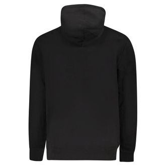 Tommy Hilfiger Logo-Print Cotton Hoodie - Black