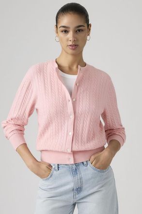 Levi's Supersoft Crewneck Cardigan - Femme - Rouge / Coral Blush - XS