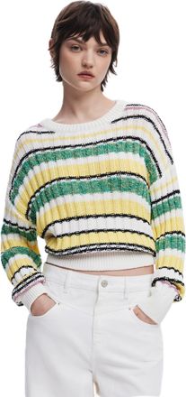 Desigual Damen 25SWJF05 Sweatshirt, Material FINISHES, L