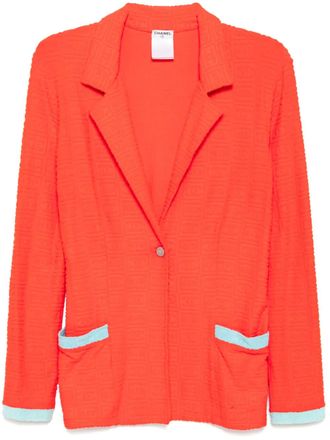 Chanel veste à simple boutonnage Sports Line (années 1990-2000) - Orange