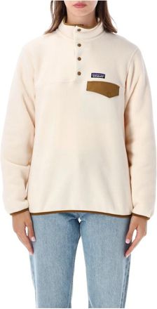 Patagonia Leichter Synchilla Snap-T Pullover - - Sport - Damen - Beige - M