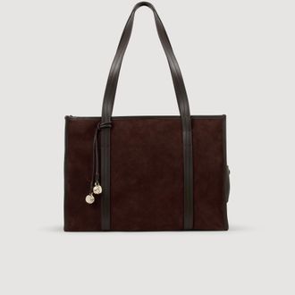 Sandro Shopper-Tasche aus Veloursleder