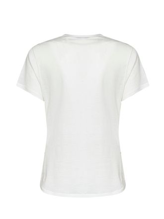 Fendi Womens Cotton Jersey T-Shirt With Ti Amo Print Ivory T-Shirts & Jerseys