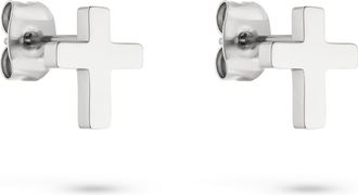 s.Oliver Ohrring - Elegante Ohrstecker aus poliertem Edelstahl - silber - wasserfest & hautfreundlich