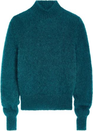 Dries Van Noten pull à col roulé - Bleu