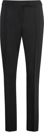 Max Mara Femme, Pantalons, Noir, Taille: 40 FR Pantalon Tailleur &agrave; Pli