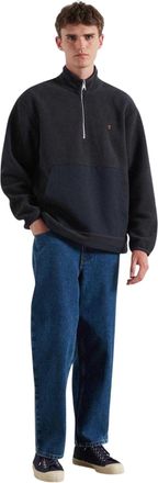 Farah Fleece f&uuml;r Herren, mit kurzem Rei&szlig;verschluss (wahres Marienblau)