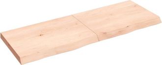 vidaXL Vidaxl - Comptoir de salle de bain 140x50x(2-6)cm bois massif non traité