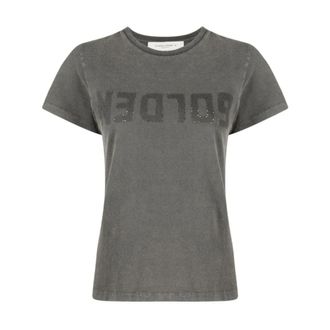 Golden Goose Doris Baumwoll-T-Shirt - - Tops - Damen - Grau - L