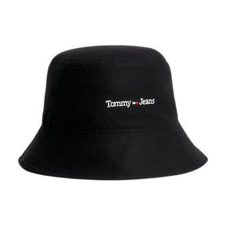 Tommy Jeans Bucket Hat Sport Cotton - - Accessories - Damen - Schwarzk - ONE SIZE