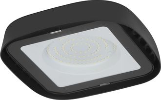 Osram Highbay Ufo Deckenleuchte in Schwarz, bietet 80 W und 9300 lm in Tageslichtwei&szlig; bei 6500 K, mit IP65 besteht ein Schutz gegen Strahlwasser und Staub (