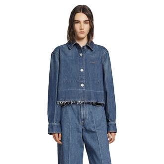 Givenchy Cropped Denim Shirt