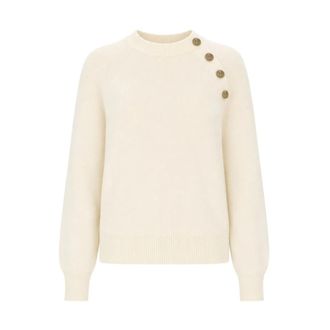 Balmain Round-Neck Strickwaren - - Knitwear - Damen - Wei&szlig; - XS