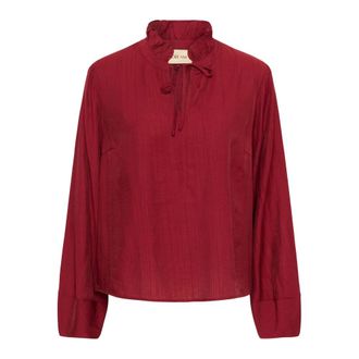 Cream CRTina Blouse - Femme - Blouses et Chemises - Rouge - Taille: 44 FR
