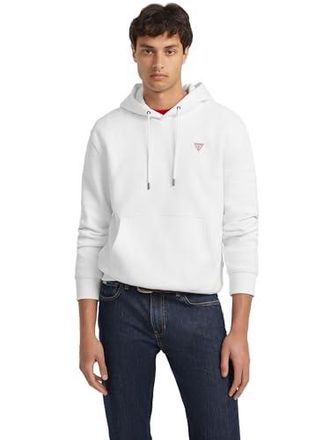 Guess M4YQ22 K9V31 Sudaderas Manga larga Hoodie Hombre Blanco