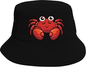 Generic Personnalisé Seau Chapeau Crabe de Dessin animé Chapeaux de Seau Doux Bobs Homme pour Golf Vacances Filles