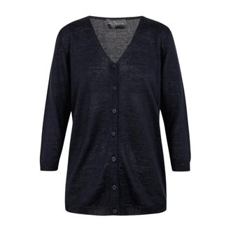Cortana Noa Cardigan - - Knitwear - Damen - Blau - 2XS
