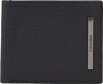Calvin Klein Homme Portefeuille Modern Bar Bifold Cuir, Noir (Ck Black), Taille Unique