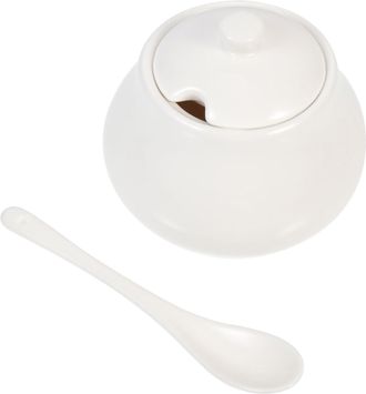 BESPORTBLE Zuckerbehälter Keramik Mit Keramikdeckel Zuckerspender Für Kaffeebar Küche Gewürzbehälter Vorratsglas Für Zucker Salz Pfeffer