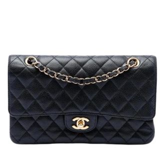 Chanel Sac bandouli&egrave;re matelass&eacute; en cuir caviar Pre-owned - Femme - Pre-owned - Noir - Taille: ONE Size