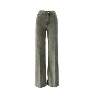 Dondup Amber Wide Leg Hose - - Trousers - Damen - Gr&uuml;n - W27