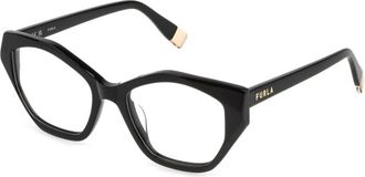 Furla Femme, Accessoires, Noir, Taille: 52 MM Monture optique oeil-de-chat