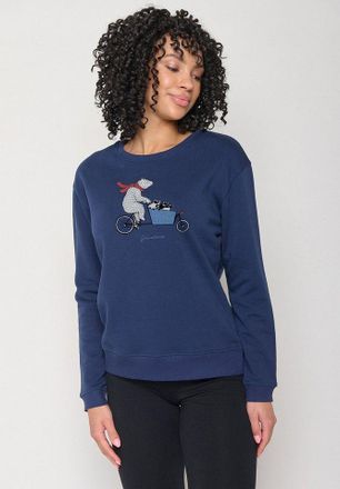 Greenbomb Sweatshirt Canty Bike Cargo Bear Motiv Fahrrad (1) Bio-Baumwolle, GOTS-zertifizierte Herstellung, atmungsaktiv