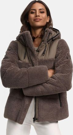 Marikoo Winterjacke MARIKOO Kaguraa, Damen, Gr. XS, grau (stone braun), Obermaterial: 100% Polyester. Innenseite: 100% Polyester. Futter: 100% Polyester. Watt