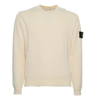 Stone Island Homme, Pulls, Beige, Taille: XL Ribbed Sweater Naturale
