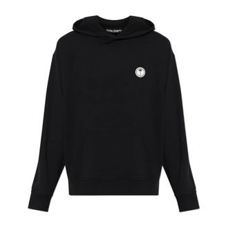 Palm Angels Cotton Hoodie - - Sweatshirts & Hoodies - Herren - Schwarzk - 2XL