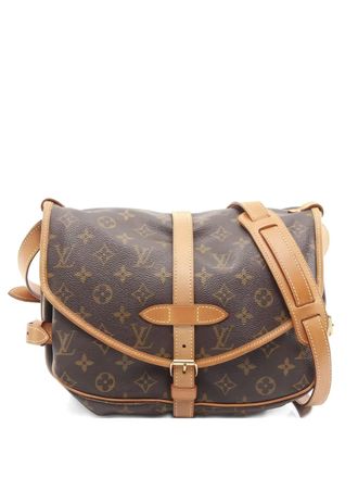 Louis Vuitton sac porté épaule Saumur 30 Monogram (2000) - Marron
