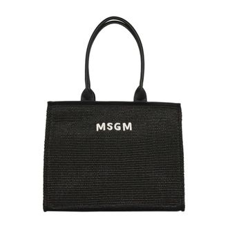 Msgm Msgm, Femme, Sacs, Noir, Taille: ONE Size Tote Bag