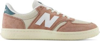 New Balance Unisexe T500 en Marron/Beige/Vert/Blanc, Su&egrave;de/Mesh, Taille 37.5 Large