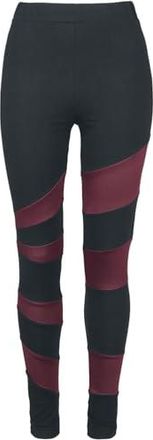 Black Premium by EMP Femme Leggings Noir-Rouge XXL