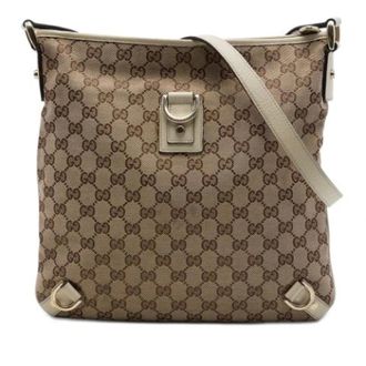 Gucci Sac bandouli&egrave;re vintage doccasion - Femme - Pre-owned - Beige - Taille: ONE Size