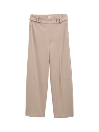 Tom Tailor Damen 1047658 Hose, 32208-Soft Taupe Grey, 38W / 28L