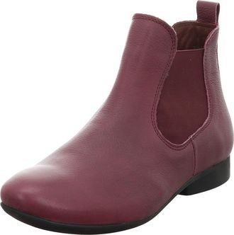 Think Think GUAD2 Damen chromfrei gegerbte nachhaltige Chelsea Boot Stiefelette, Prugna 5120, 38.5 EU