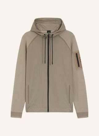 HUGO BOSS Casual Jacke Kn_Globe Hy Regular Fit gruen