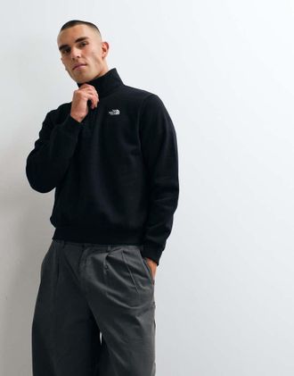 The North Face Essential Simple Dome sweat-shirt relaxed &agrave; demi-zip noir