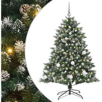 vidaXL K&uuml;nstlicher Weihnachtsbaum mit 150 LEDs mit St&auml;nder Gr&uuml;n 150 cm vidaXL