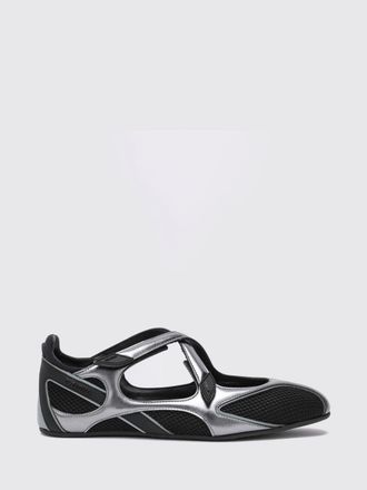 The Attico Ballerines Mary Jane Floor 01 en mesh bicolore &agrave; bride velcro