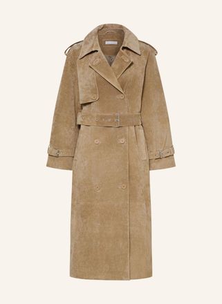 Mrs & Hugs Mrs & Hugs Ledermantel beige