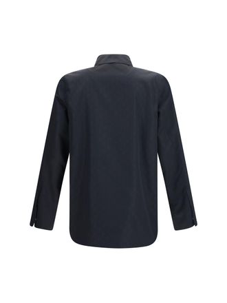 Gucci Mens Gg Light Silk Faille Jacket Black Polyamide