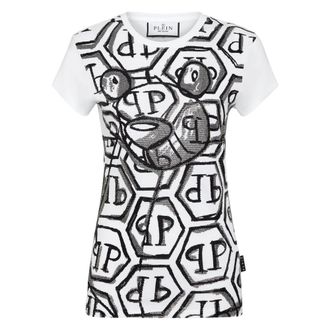 Philipp Plein T-Shirt Pure Teddy Bear - - Tops - Damen - Wei&szlig; - S